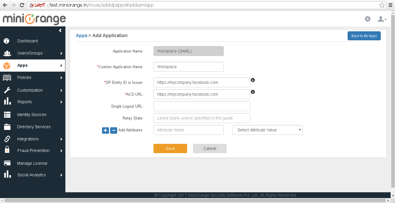 Step by Step Guide for workplace Single Sign On